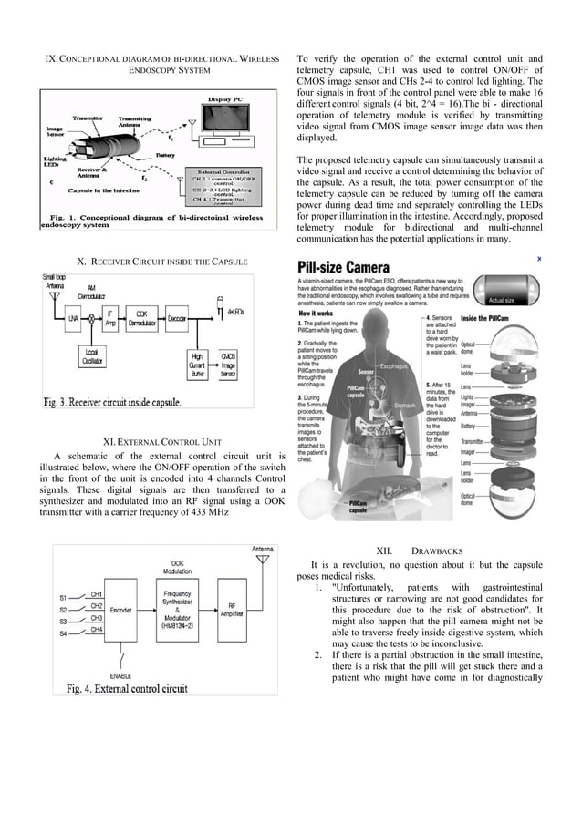 Pill Camera - An Application of Bio Medical Technology | PDF