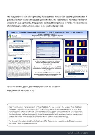 Paper Presented On EECP Treatment Efficacy In Heart Failure In The ...