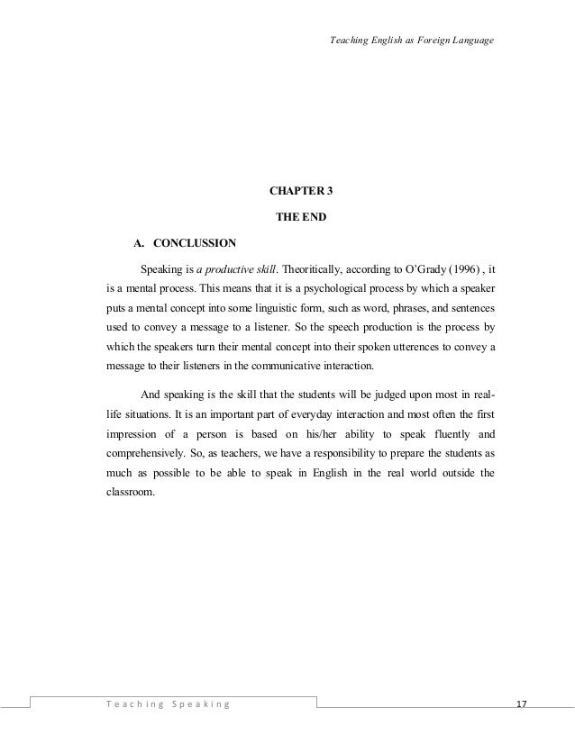 Teaching English as Foreign Language