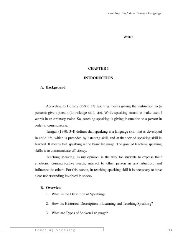 Teaching English as Foreign Language