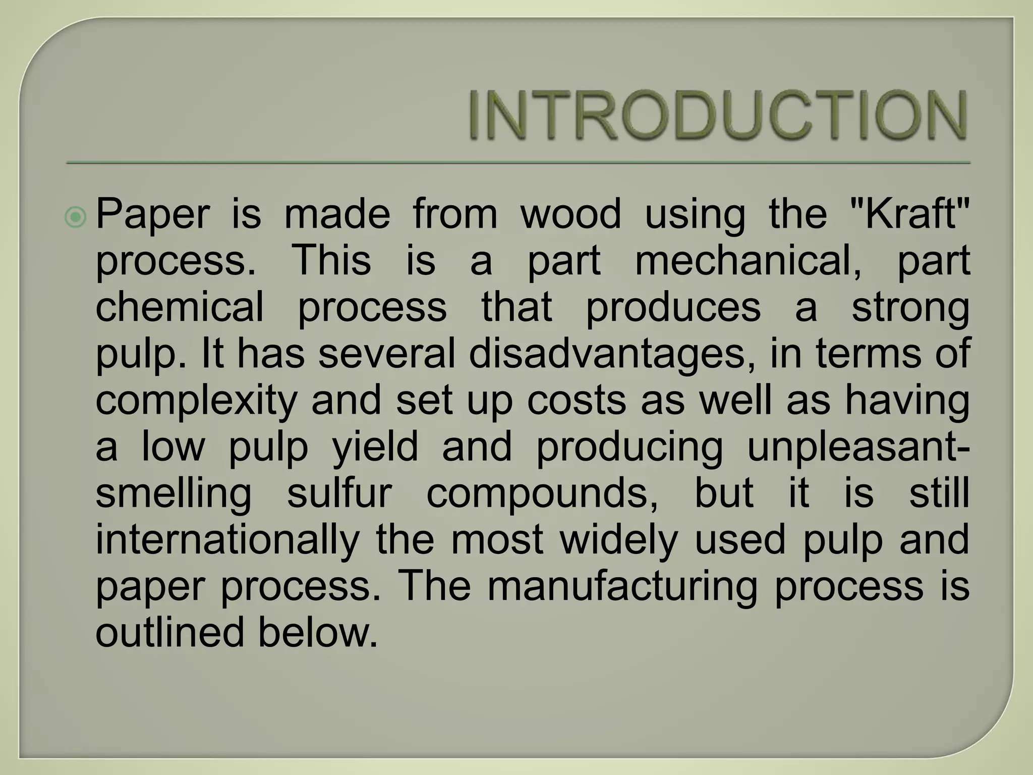Paper production process | PPTX