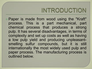 Paper production process | PPTX