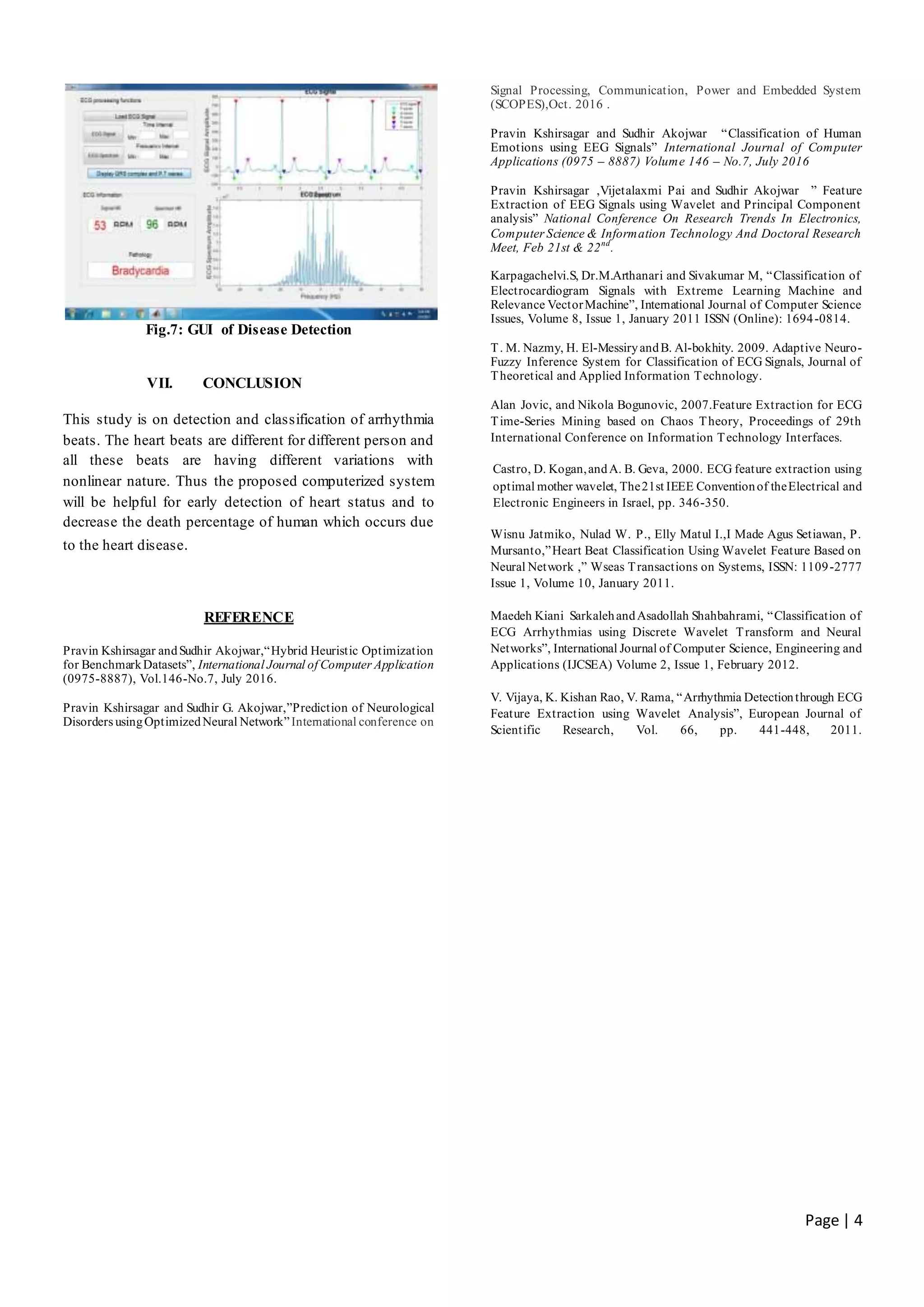 Classification And Detection Of Ecg Signals Using Artificial Neural Networks Pdf