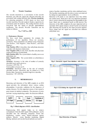 Classification and Detection of ECG-signals using Artificial Neural Networks | PDF