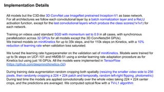 I3D and Kinetics datasets (Action Recognition) | PPT