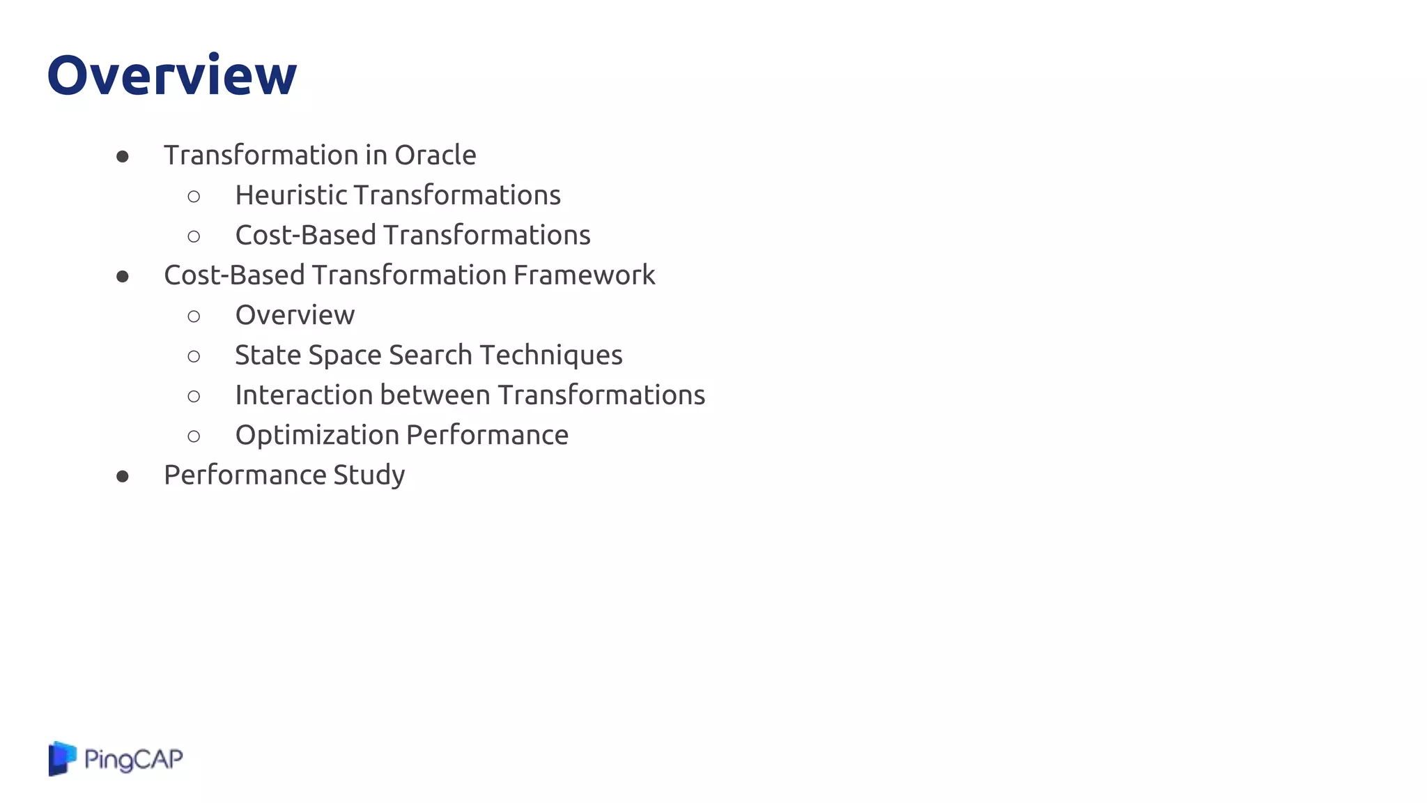 Paper Reading Cost Based Query Transformation In Oracle Pptx Databases Computer Software