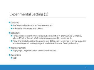 [Paper Reading] Unsupervised Learning of Sentence Embeddings using Compositional n-Gram Features ...
