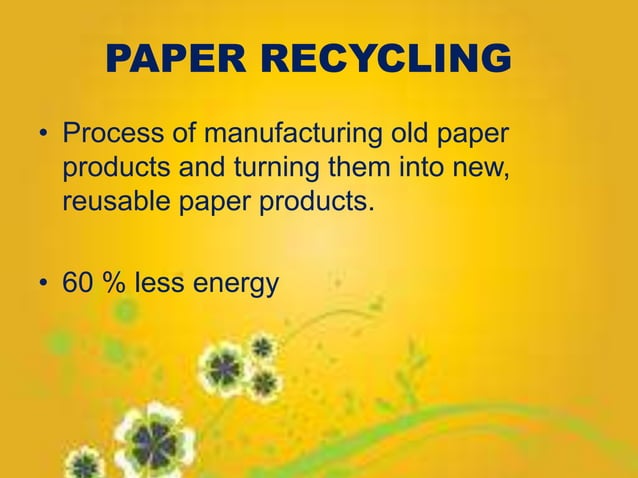 Paper recycling | PPTX