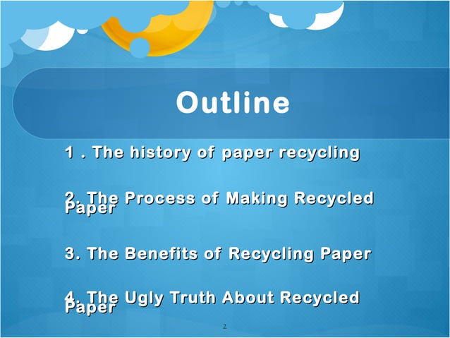 Paper recycling | PPT