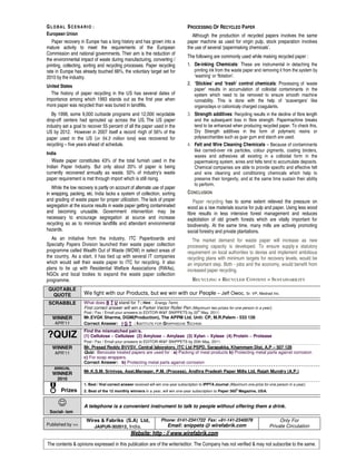 Paper recycling adding value to waste | PDF