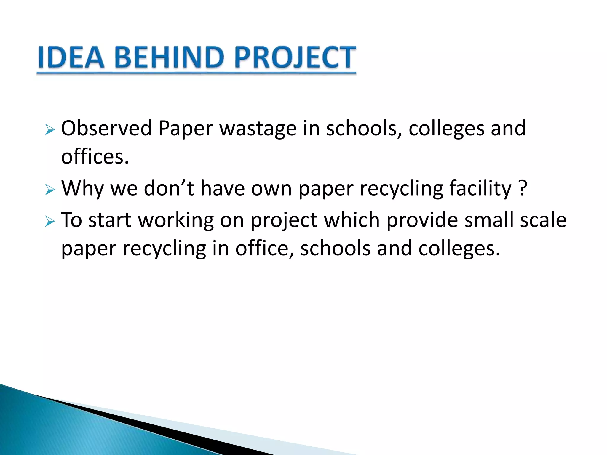 Paper recycling machine | PPTX