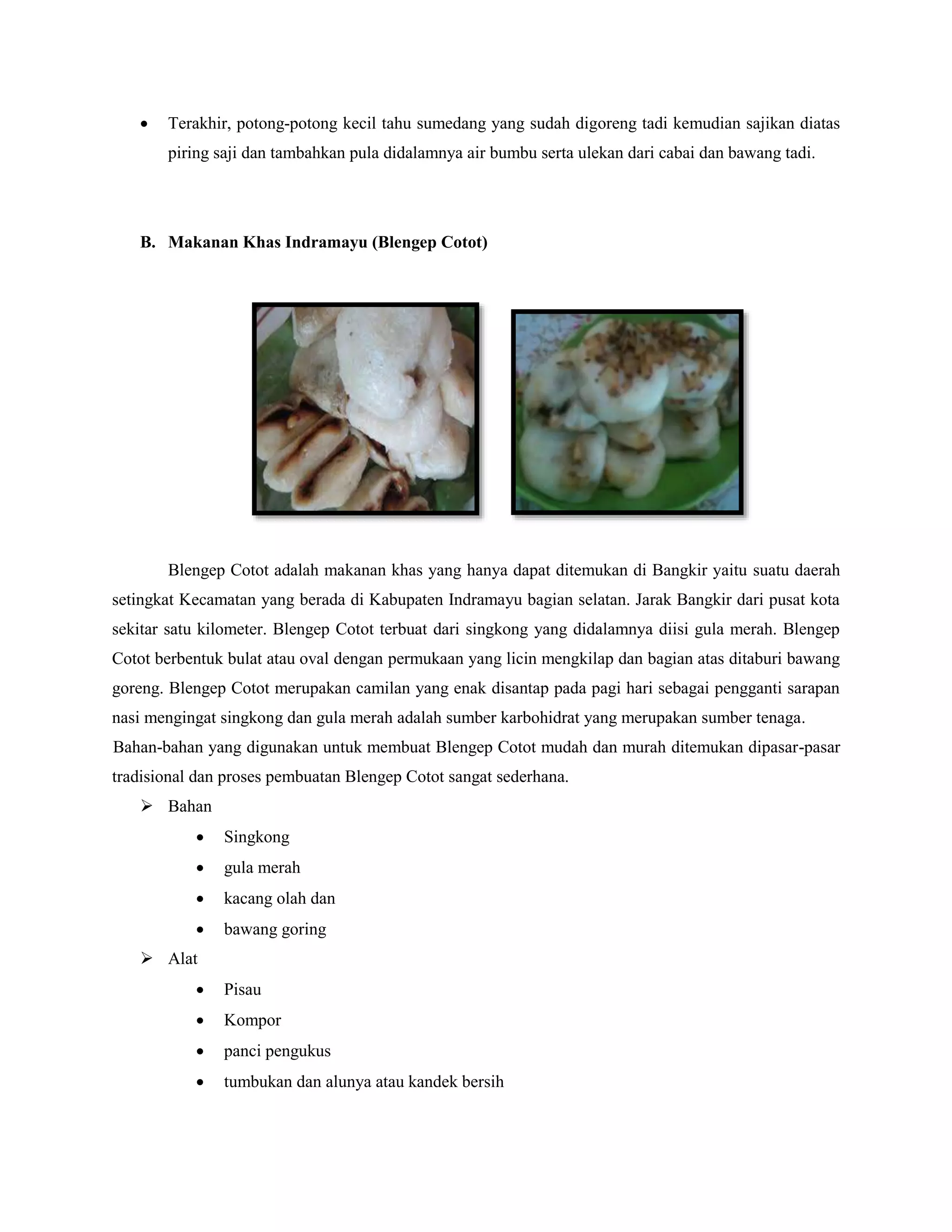 Paper resep produk lokal jabar | DOCX