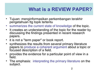 Paper review | PPT