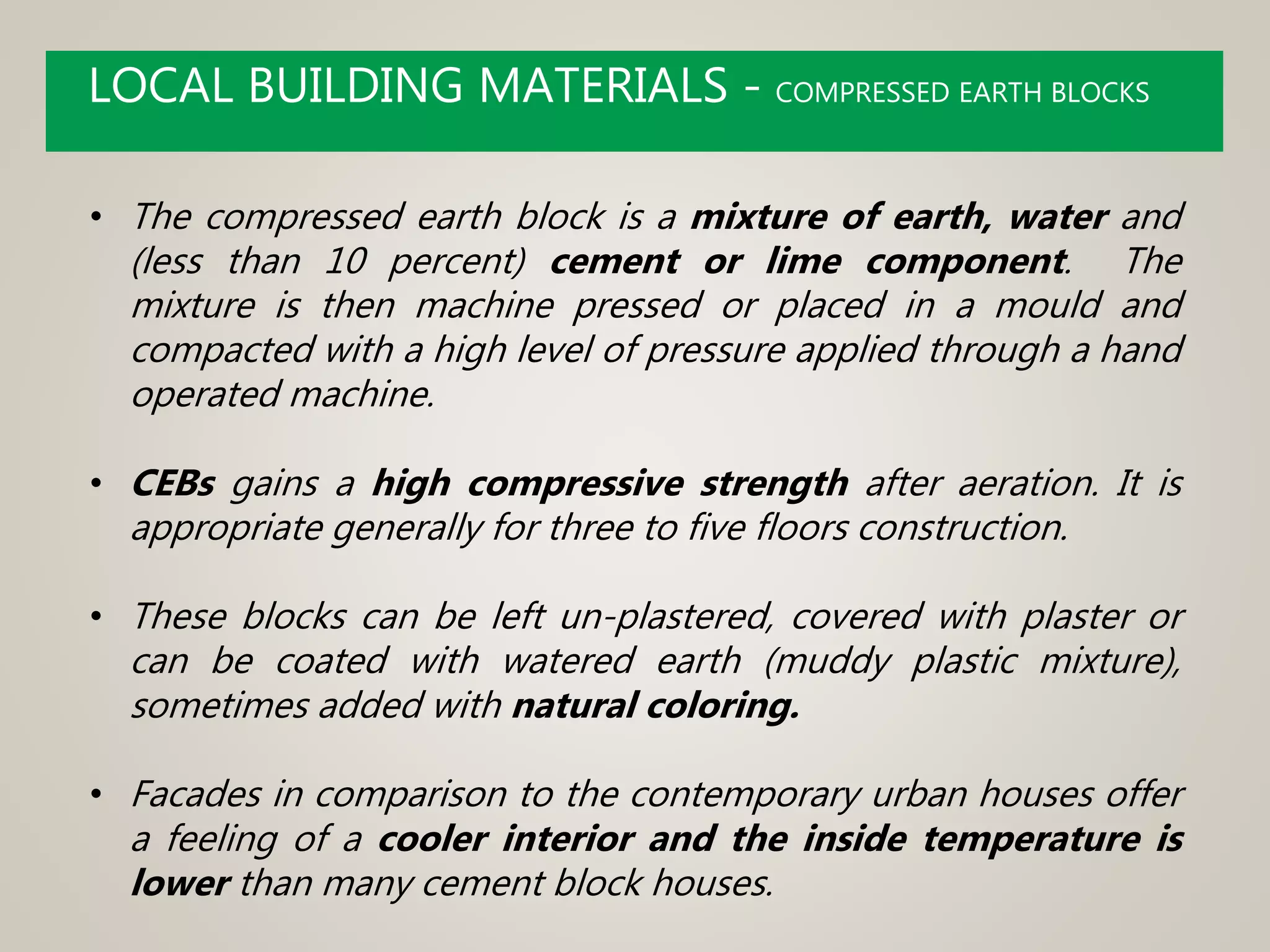 Paper Review of Local building materials: affordable strategy for ...