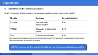Neural Discrete Representation Learning - A paper review | PDF