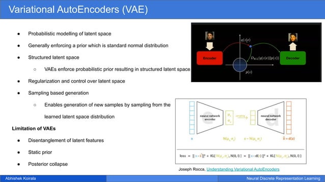 Neural Discrete Representation Learning - A paper review | PDF