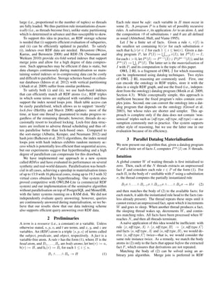 Parallel Materialisation of Datalog Programs in Centralised, Main-Memory RDF Systems | PDF