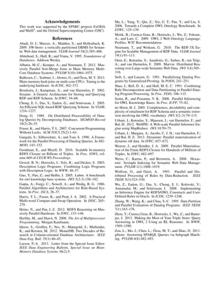 Parallel Materialisation of Datalog Programs in Centralised, Main-Memory RDF Systems | PDF