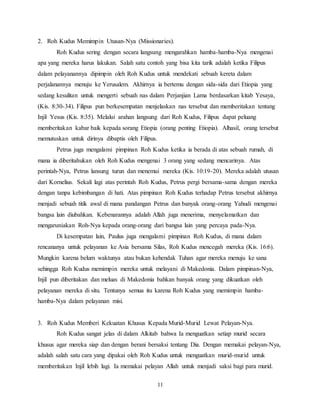 Paper roh kudus dan misi | PDF