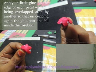 Paper rose and rosebud tutorial | PPTX