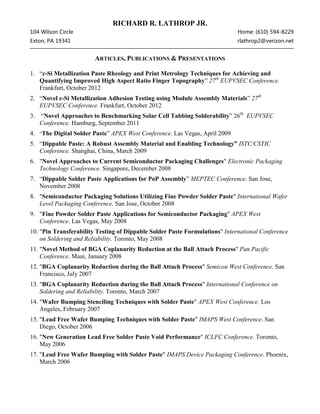 Papers lathrop | PDF