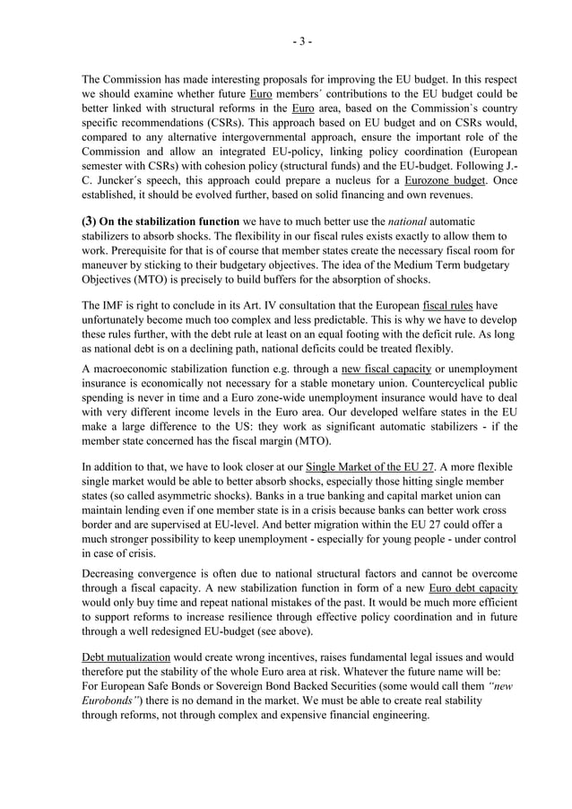 Paper Schaeuble | PDF | Civic affairs | Politics