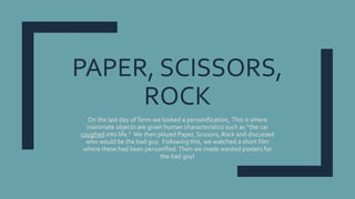 Paper, Scissors, Rock | PPT