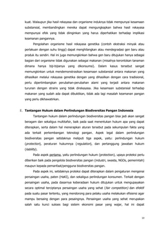 Perlindungan biodiversitas pangan Indonesia | DOC