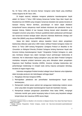 Perlindungan biodiversitas pangan Indonesia | DOC