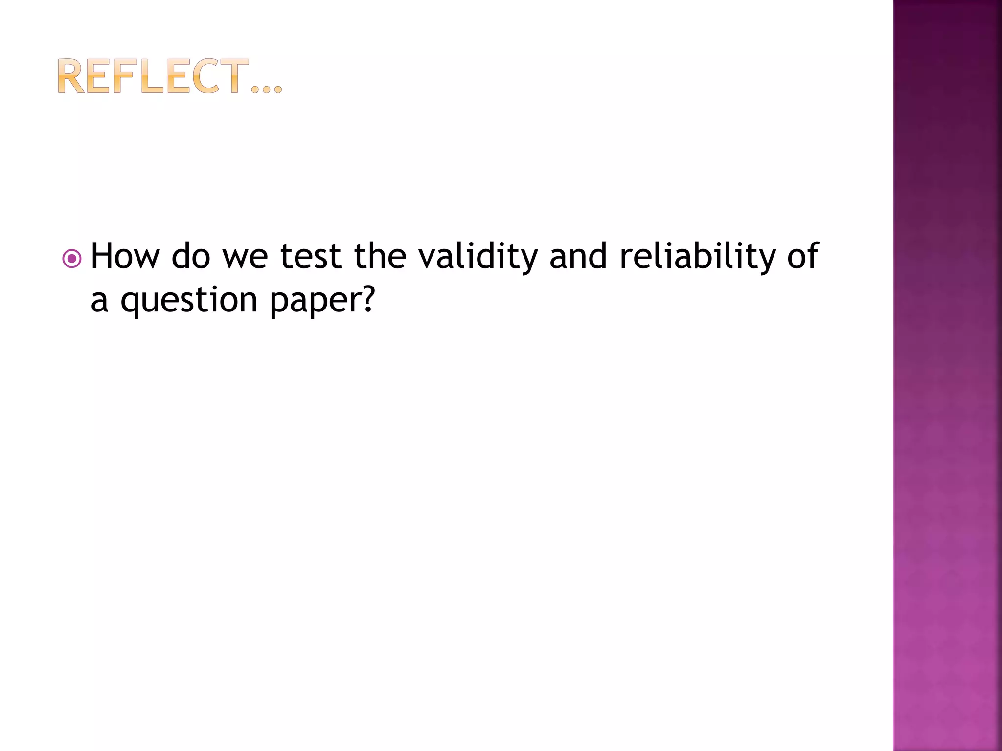 Paper setting principles and practices | PPTX