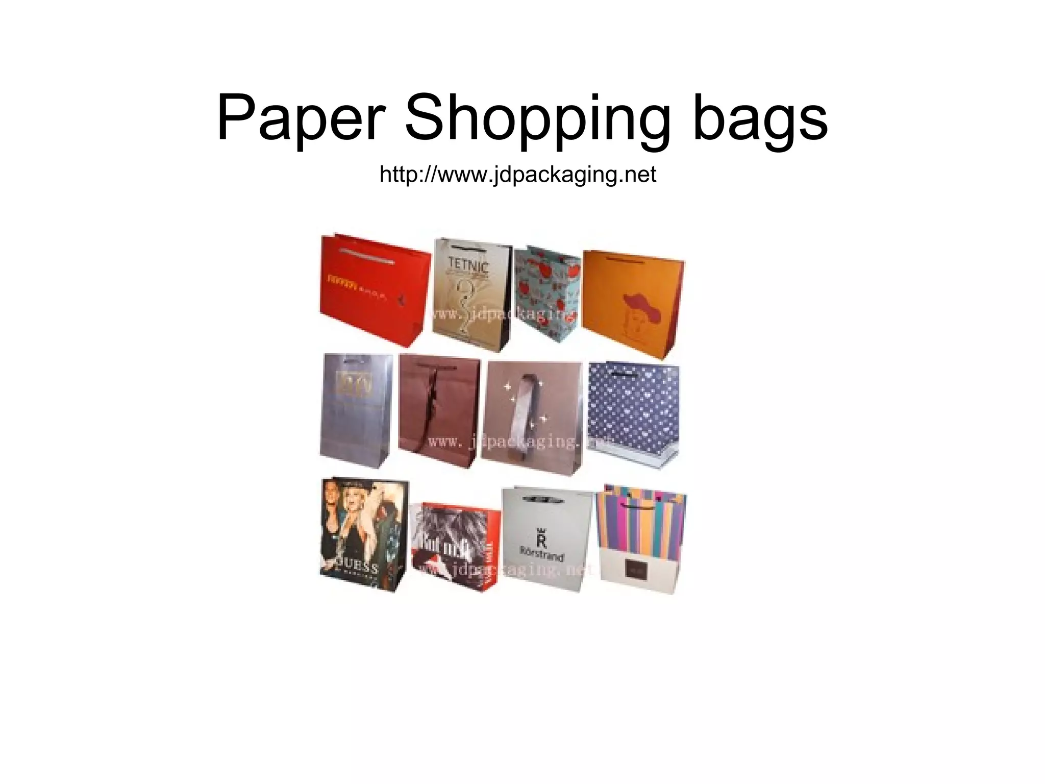 Paper shopping bags | PPT