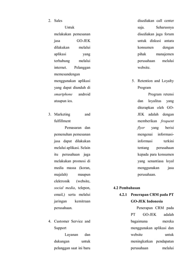 Analisis Penerapan Sistem Informasi pada PT GO-JEK Indonesia | PDF