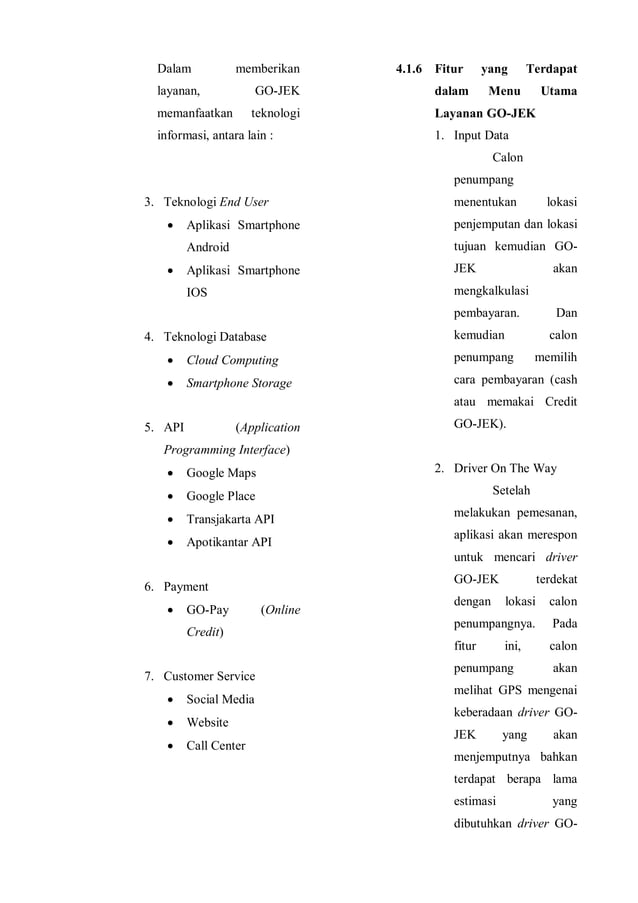 Analisis Penerapan Sistem Informasi pada PT GO-JEK Indonesia | PDF