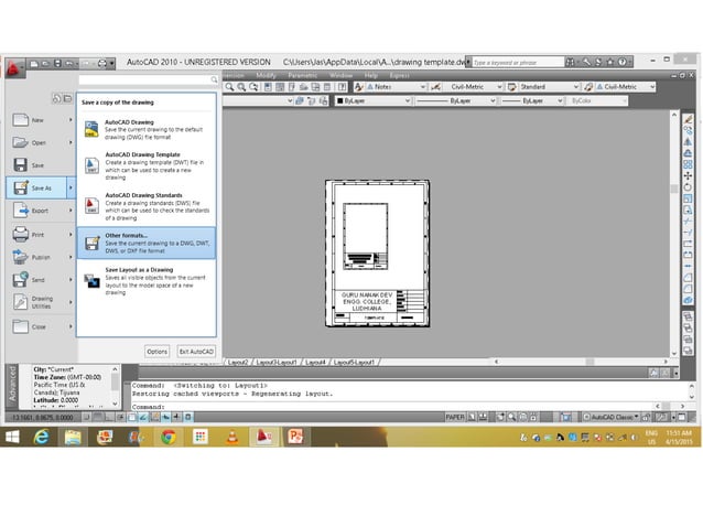 Paperspace in AutoCAD | PDF