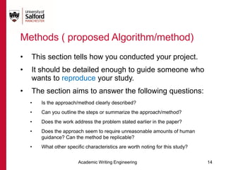 Writing a Successful Paper (Academic Writing Engineering) | PPT