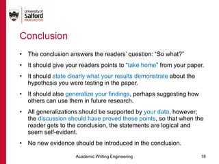 Writing a Successful Paper (Academic Writing Engineering) | PPT