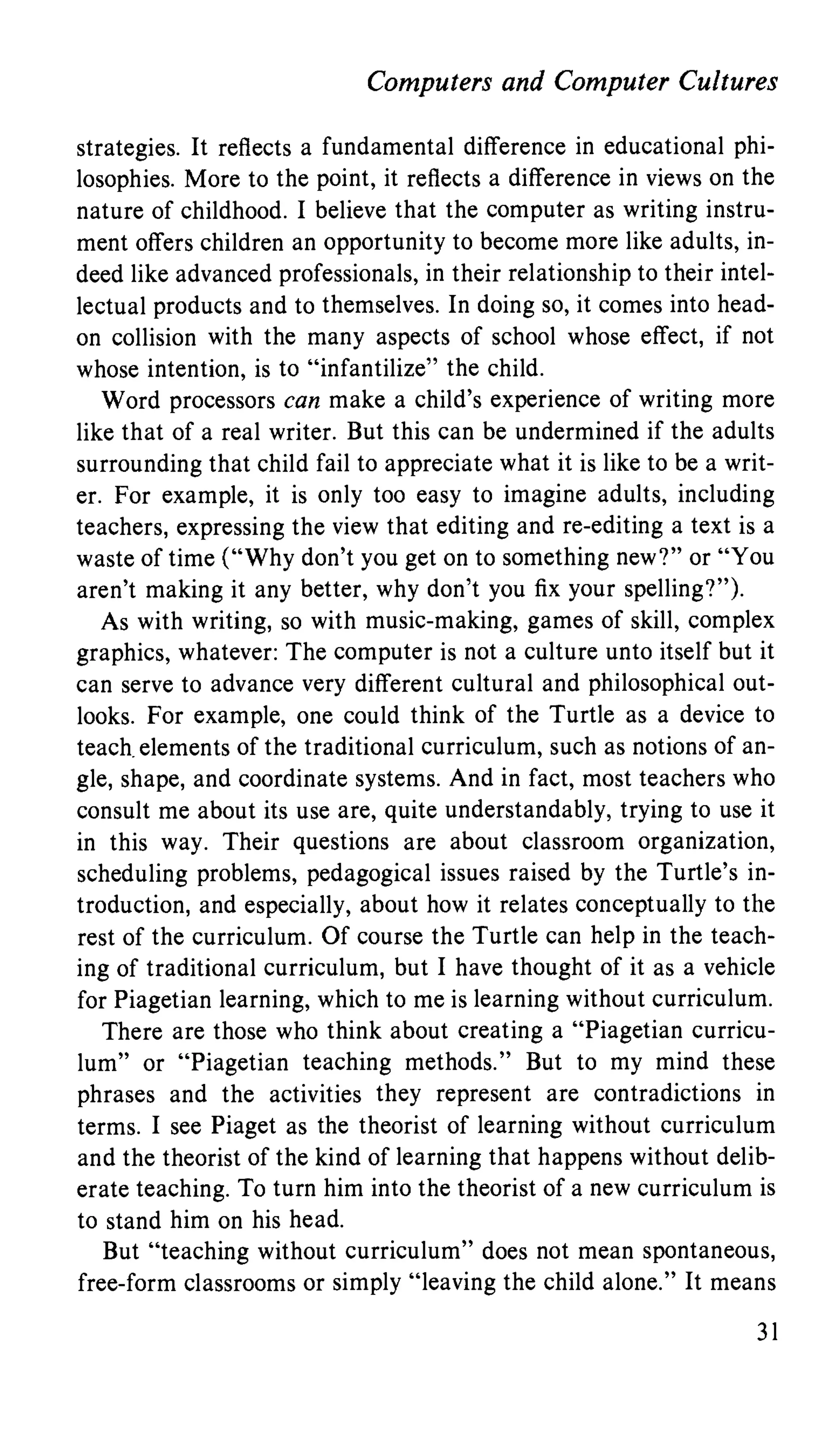 Papert, Seymour (1980). MINDSTORMS. Children, Computers and Powerful ...