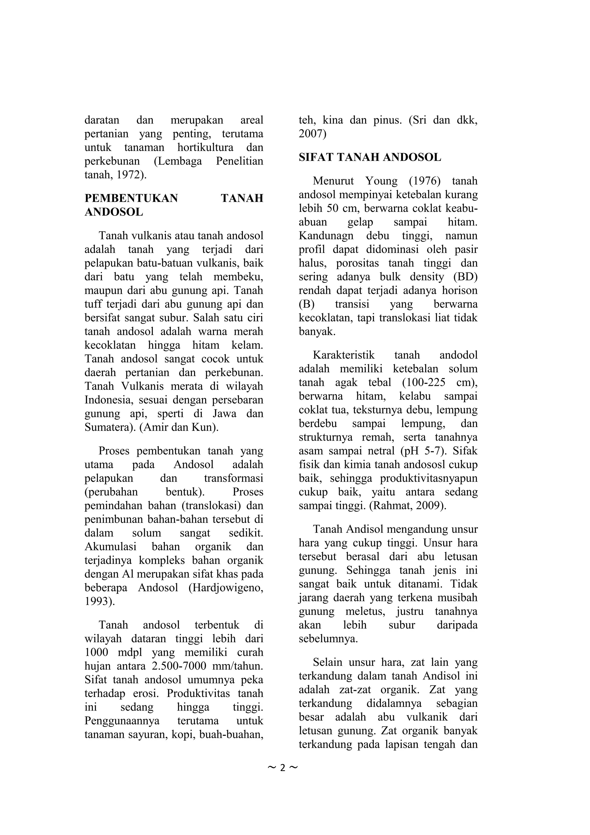 Paper tanah andosol | DOC