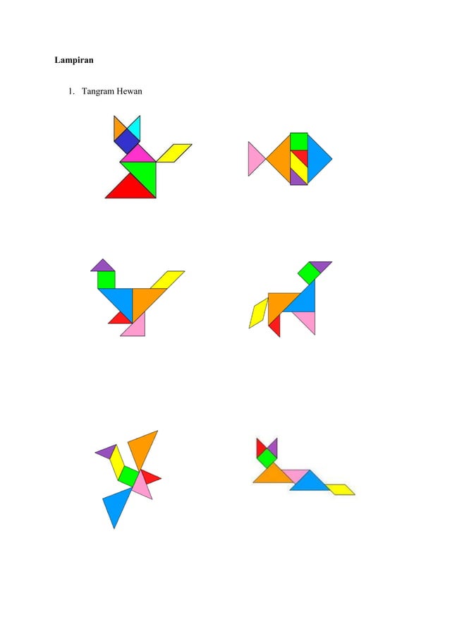 Paper tangram | PDF