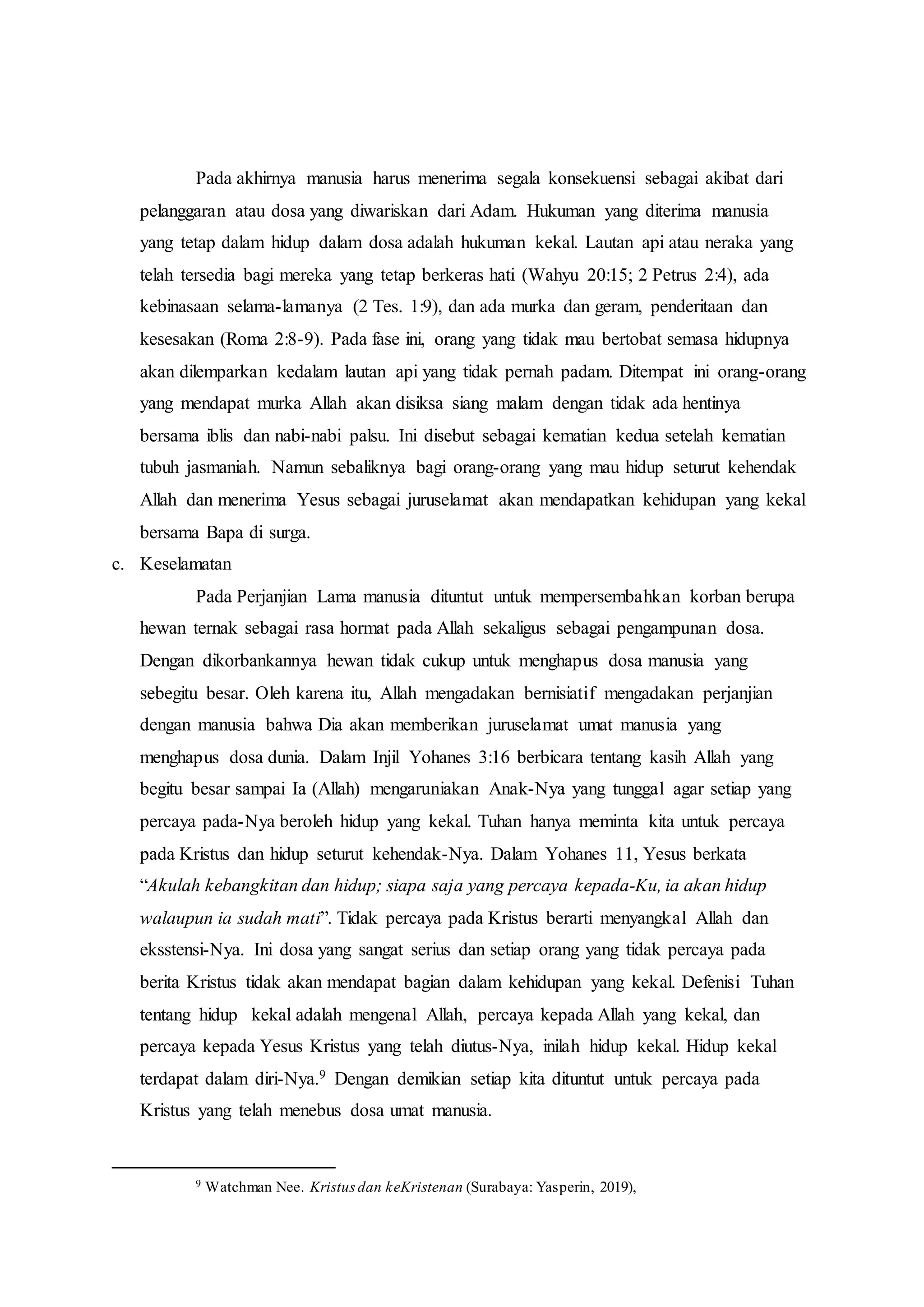 Paper tentang dosa warisan | DOCX