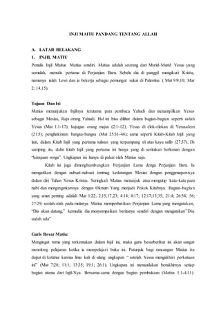 Paper teologi pb | PDF