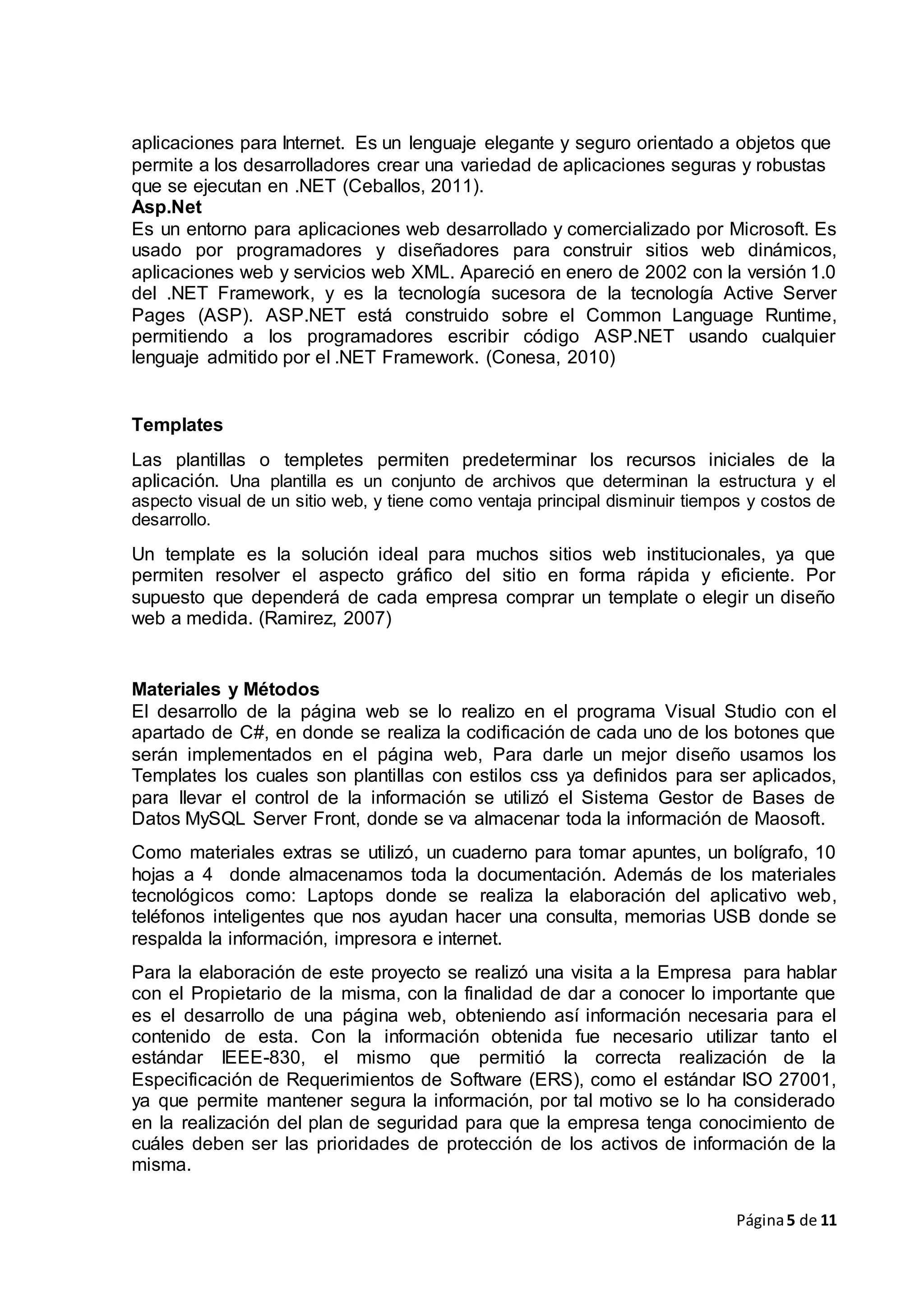 Ejemplo de un Paper proyecto maosoft | PDF