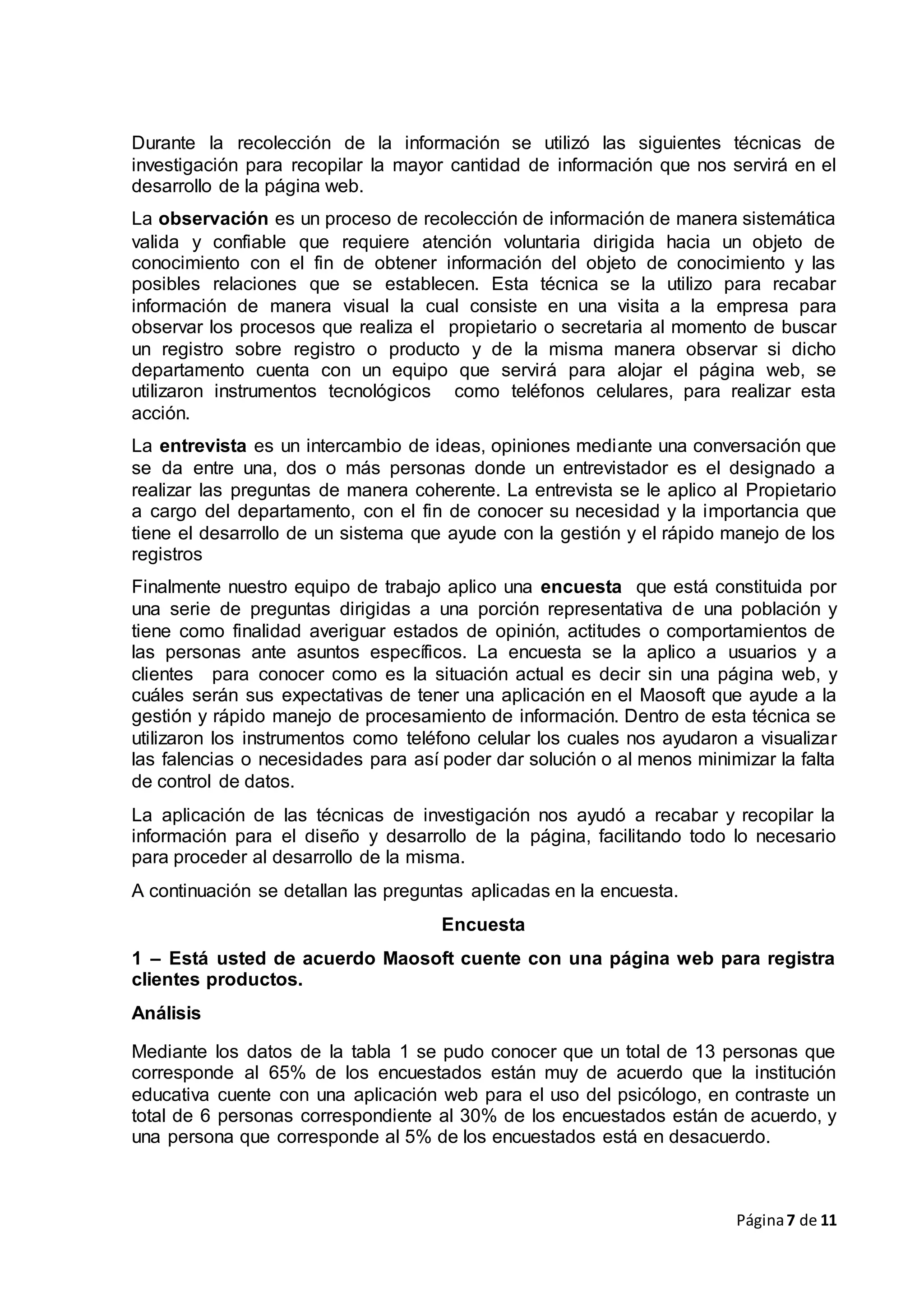 Ejemplo de un Paper proyecto maosoft | PDF