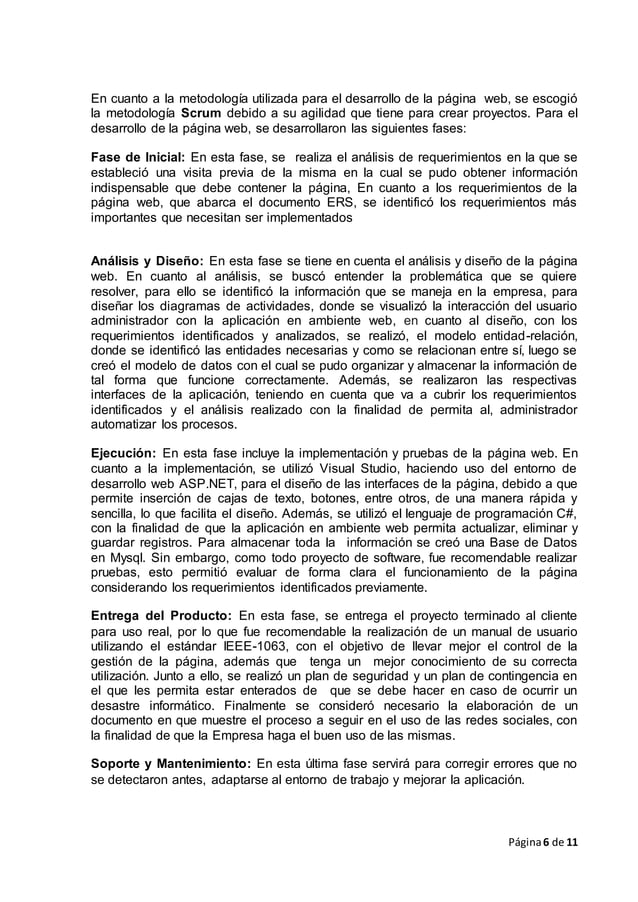 Ejemplo de un Paper proyecto maosoft | PDF