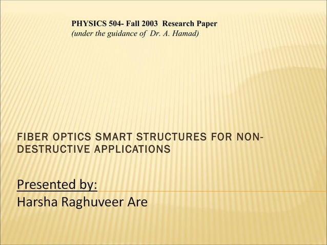 OPtical fiber Types | PPT