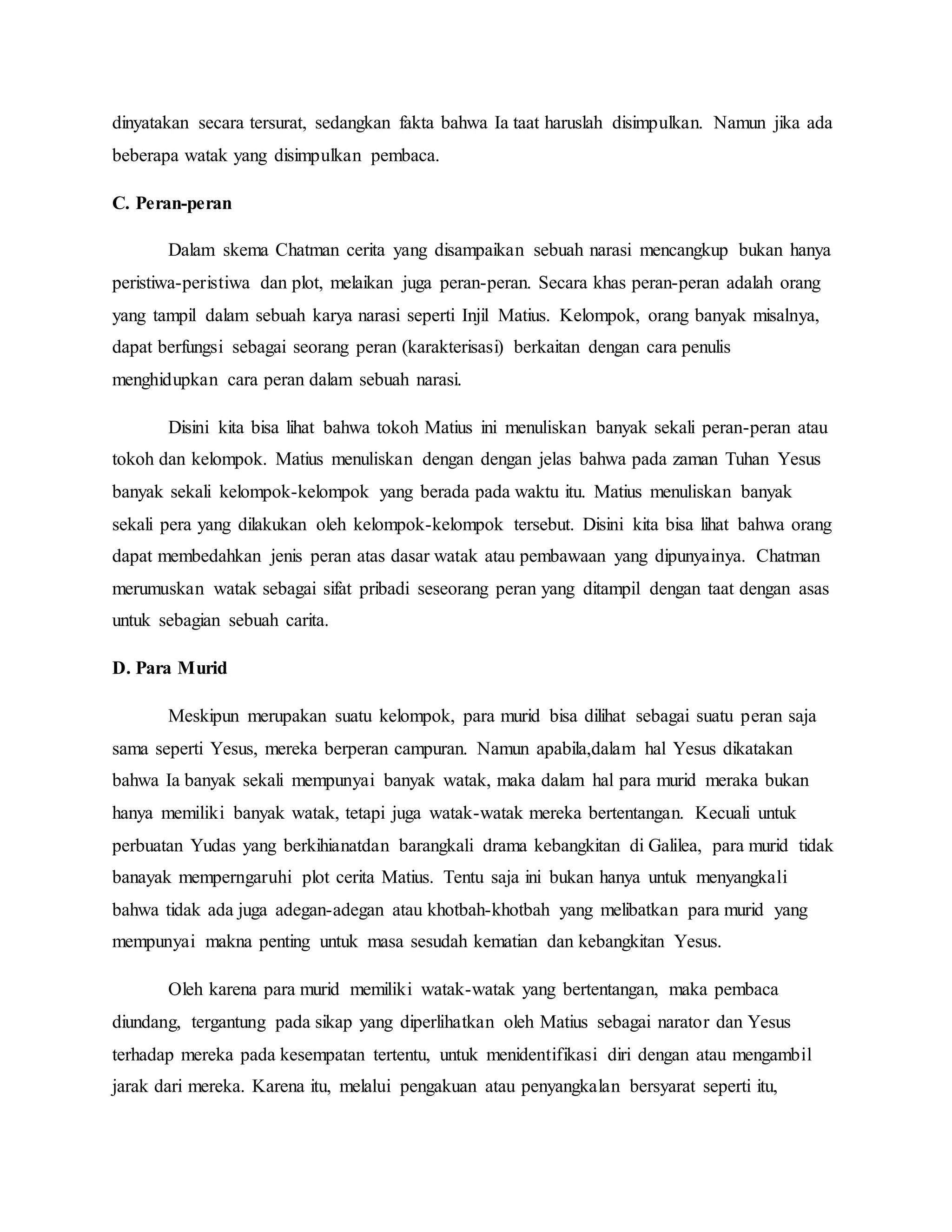 Paper tokoh matius | DOCX