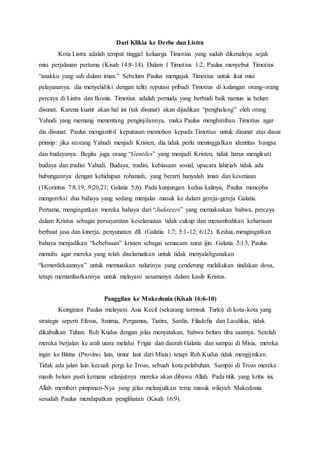 Tokoh Rasul Paulus | DOCX