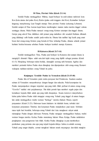 Tokoh Rasul Paulus | DOCX