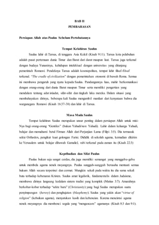 Tokoh Rasul Paulus | DOCX