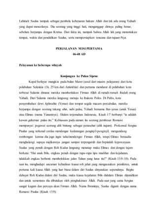 Tokoh Rasul Paulus | DOCX